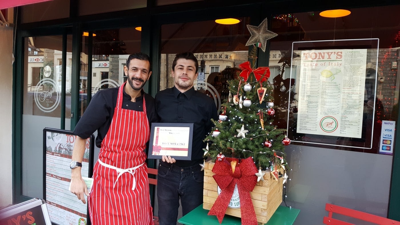 Joint winners of Penarth in Bloom Christmas Tree Planter Competition ...
