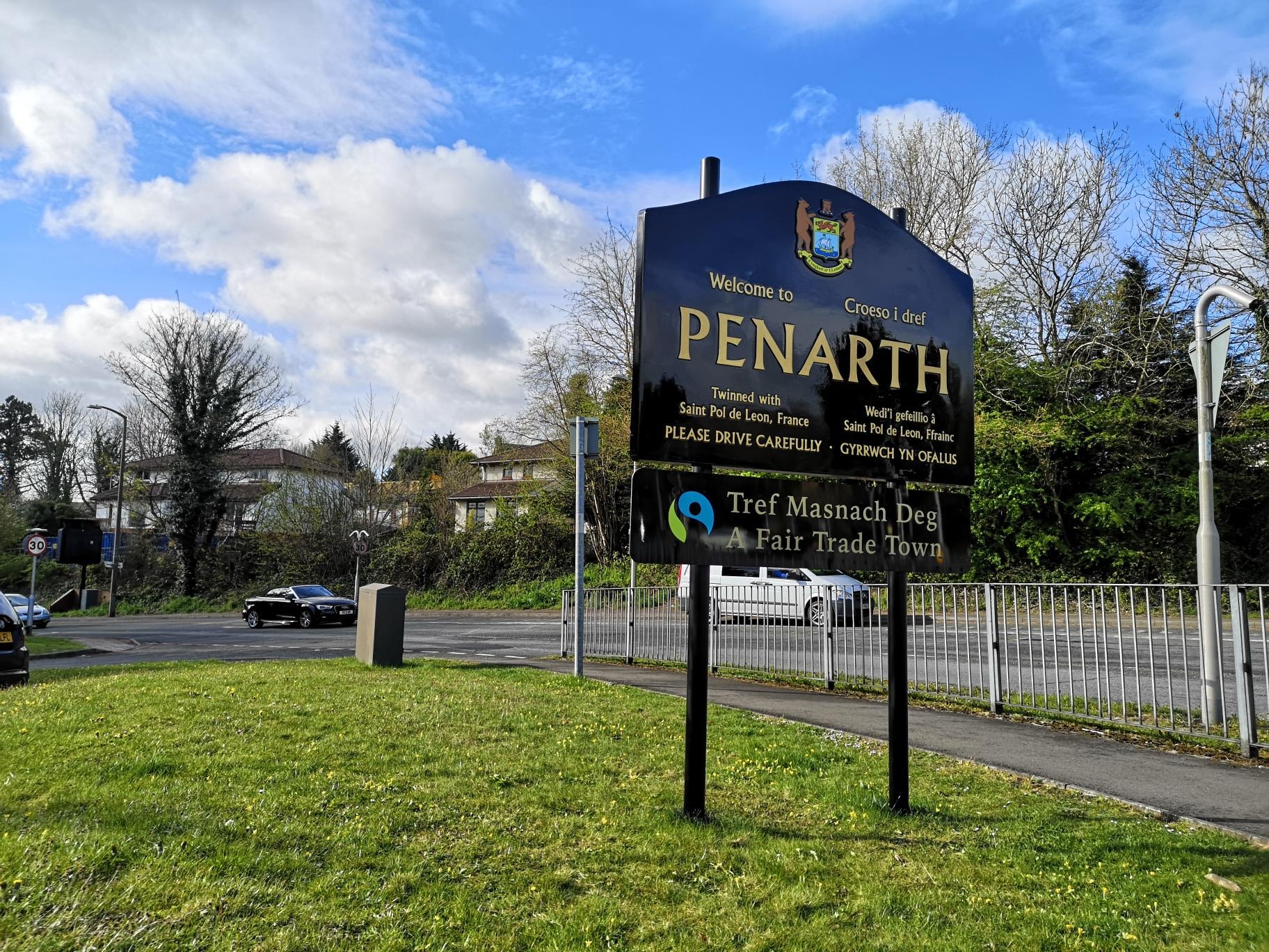 Refurbished 'Welcome to Penarth' Signs - penarthtowncouncil.gov.uk