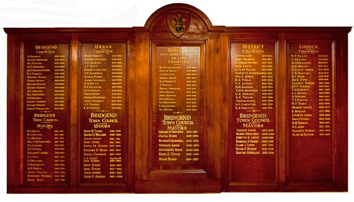 Past Mayors - Bridgend Town Council