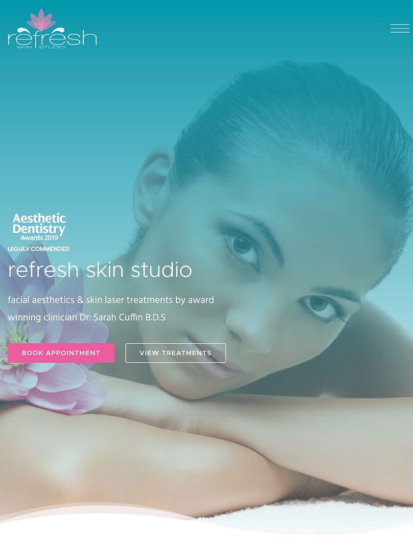Refresh Skin Studio - Webjects: Web Design Cardiff